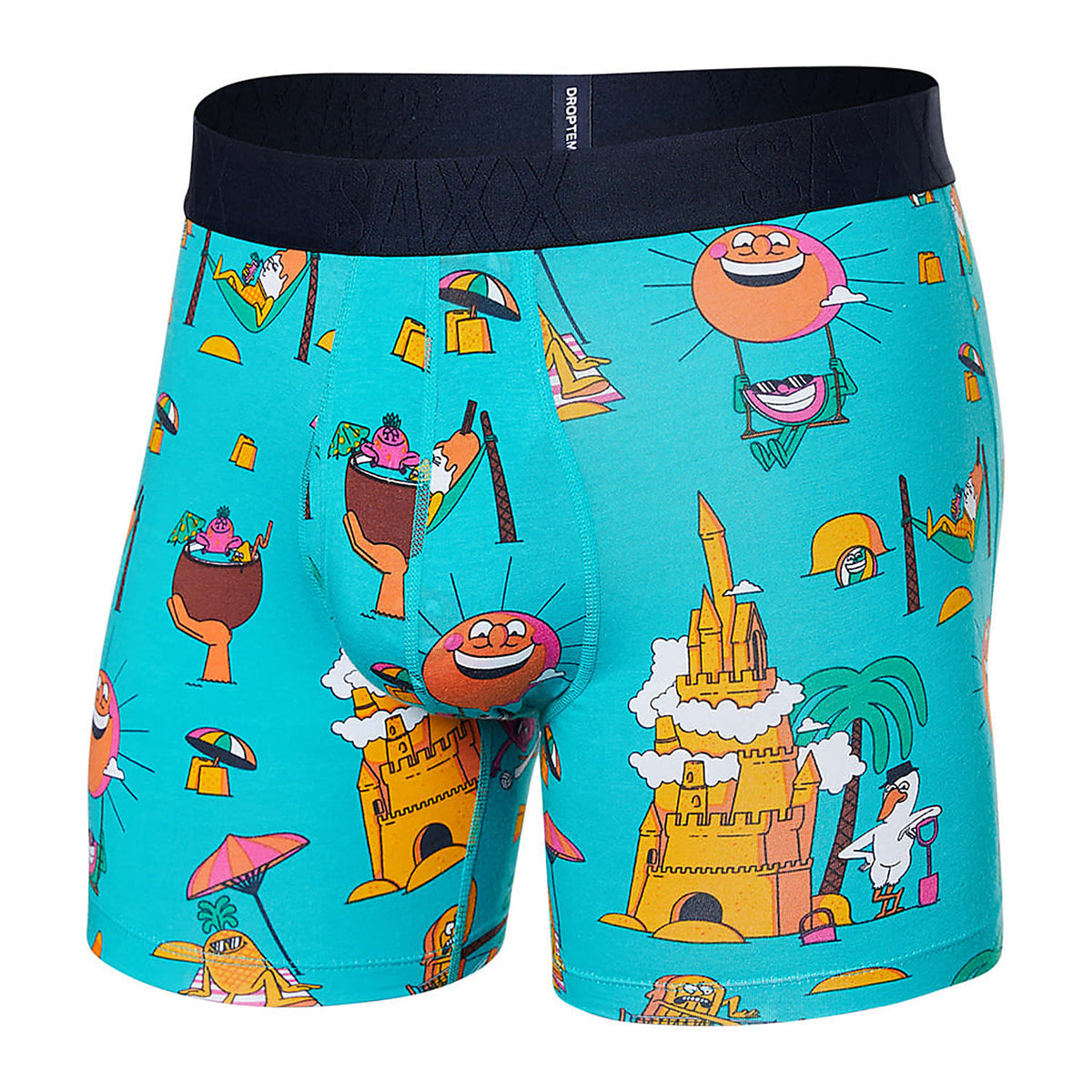 Saxx Droptemp™ Cooling Cotton Underwear - Sand Blast- Teal – Rumors ...